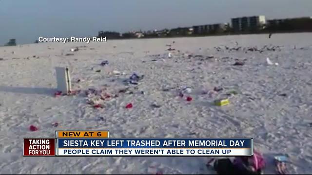 Siesta Key Beach trashed over Memorial Day weekend - abcactionnews.com ...