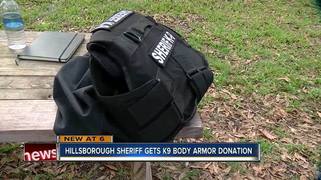Donor gives $4,500 in K9 body armor to Hillsborough County Sheriff's ...