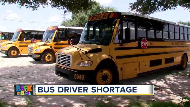 Polk County bus driver shortage causes delays on first day of school ...